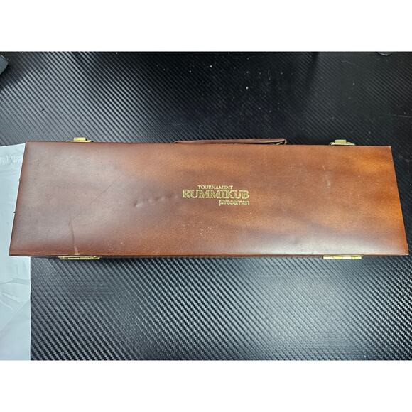 Pressman | Toys | Vintage Pressman Tournament Rummikub Faux Leather ...